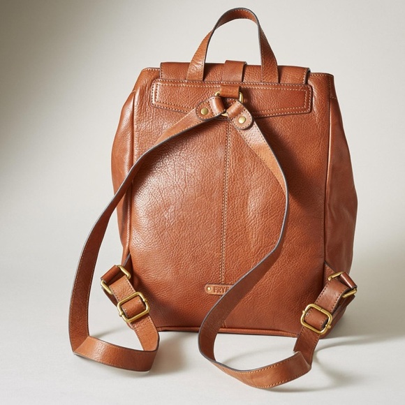 Frye | Bags | Frye Kayla Knotted Backpack Nutmeg Leather Nwot Retails ...